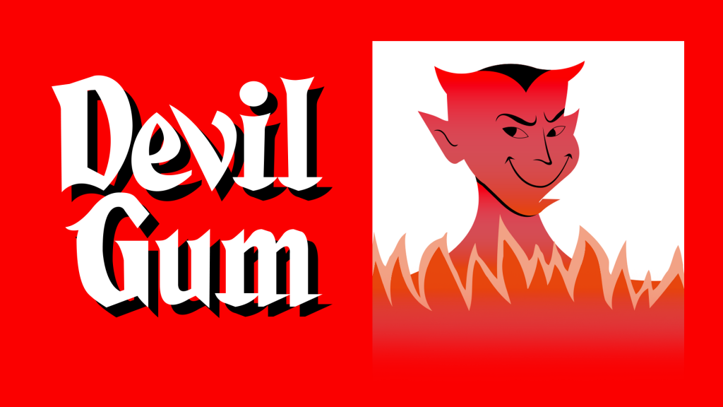 Download another cool and eclectic GAUTFONT Devil Gum